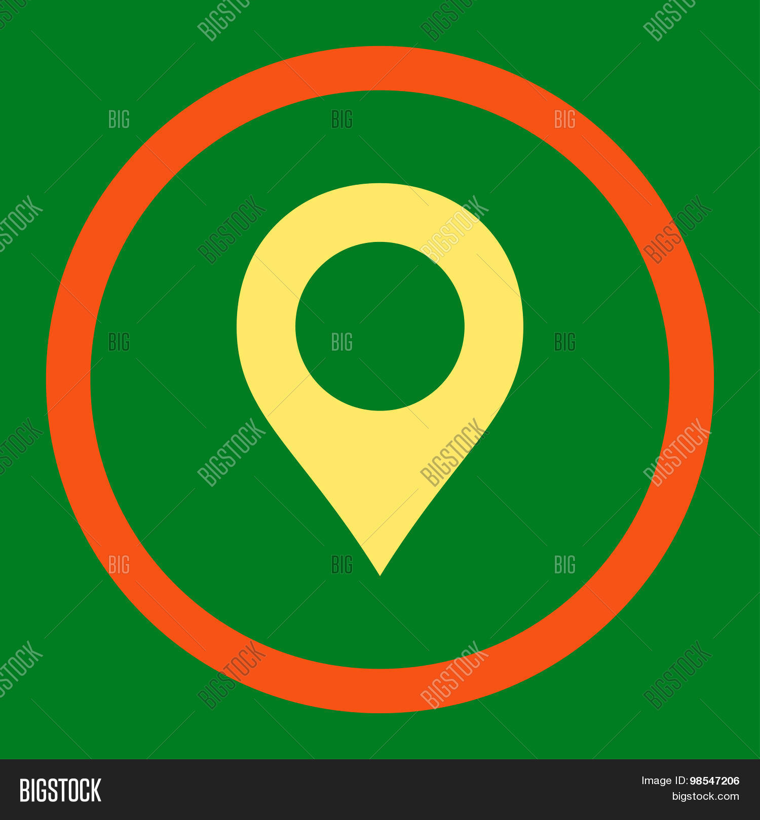 Map Marker Flat Vector & Photo (Free Trial) | Bigstock