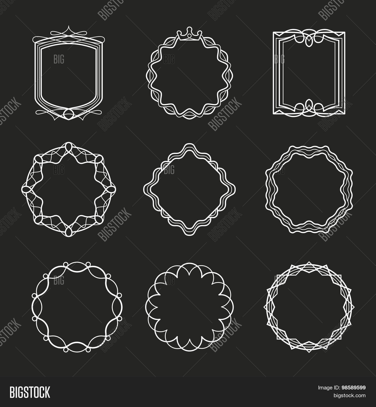Outline Frames Vector & Photo (Free Trial) | Bigstock