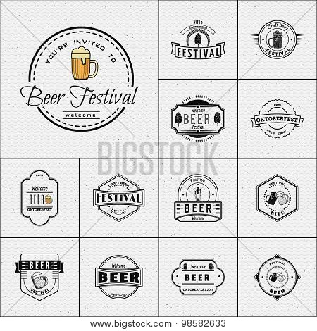 Beer Festival Badges Vector & Photo (Free Trial) | Bigstock