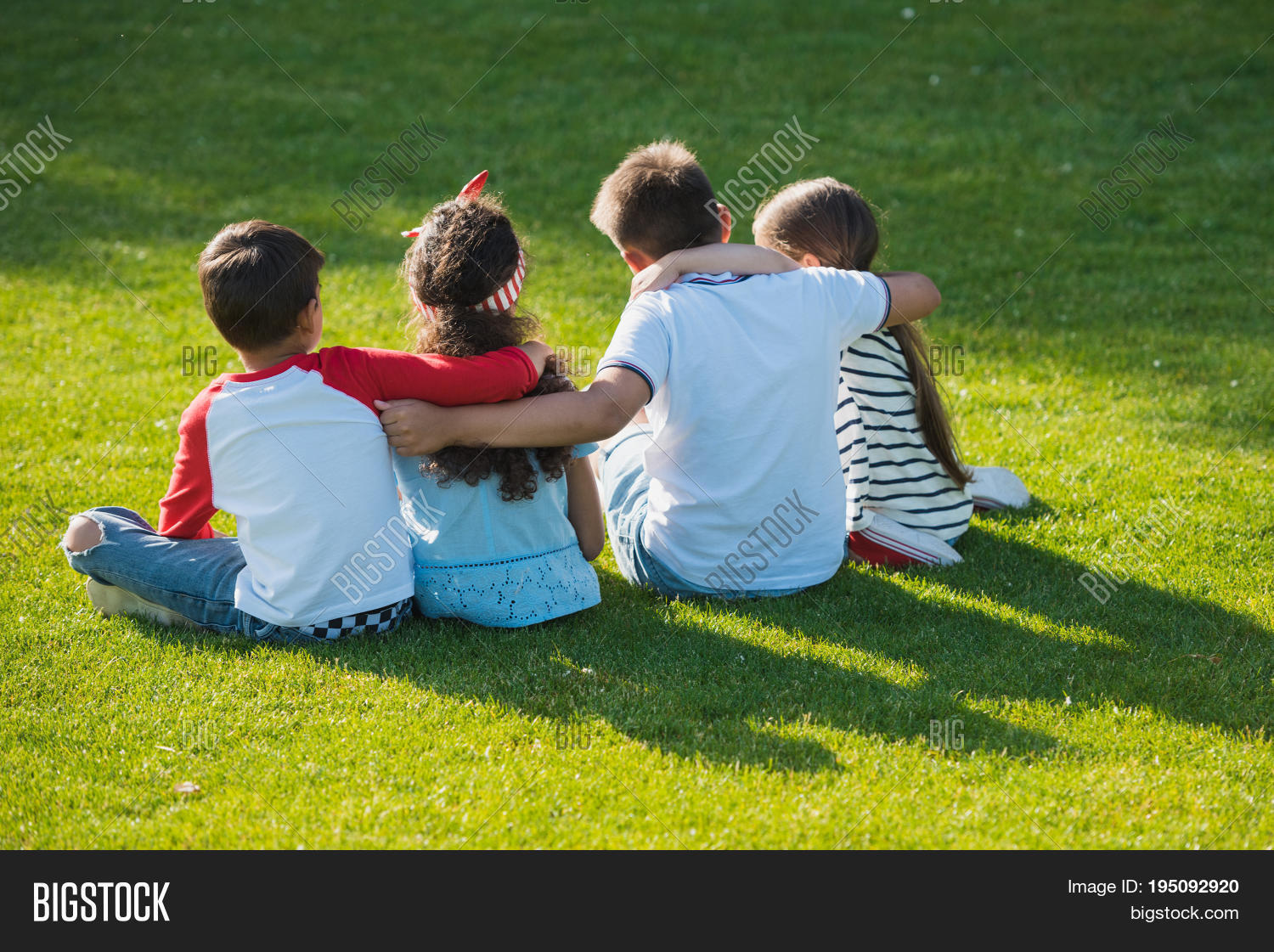 Back View Cute Kids Image & Photo (Free Trial) | Bigstock