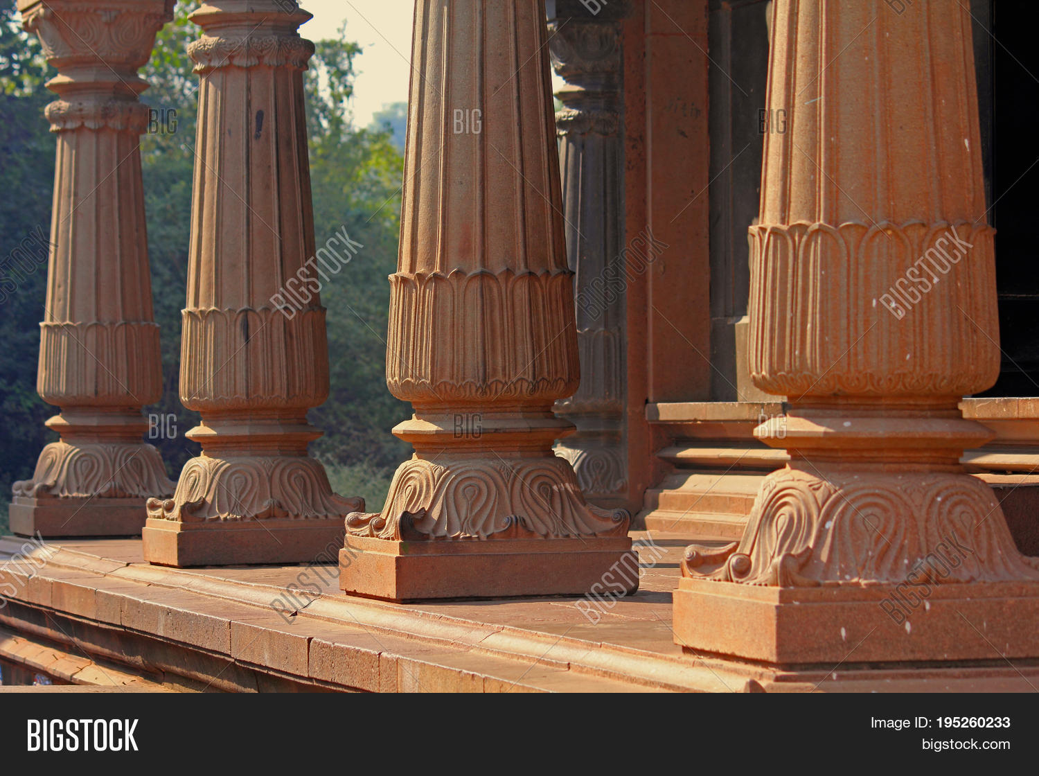 Carved Pillar Image & Photo (Free Trial) | Bigstock