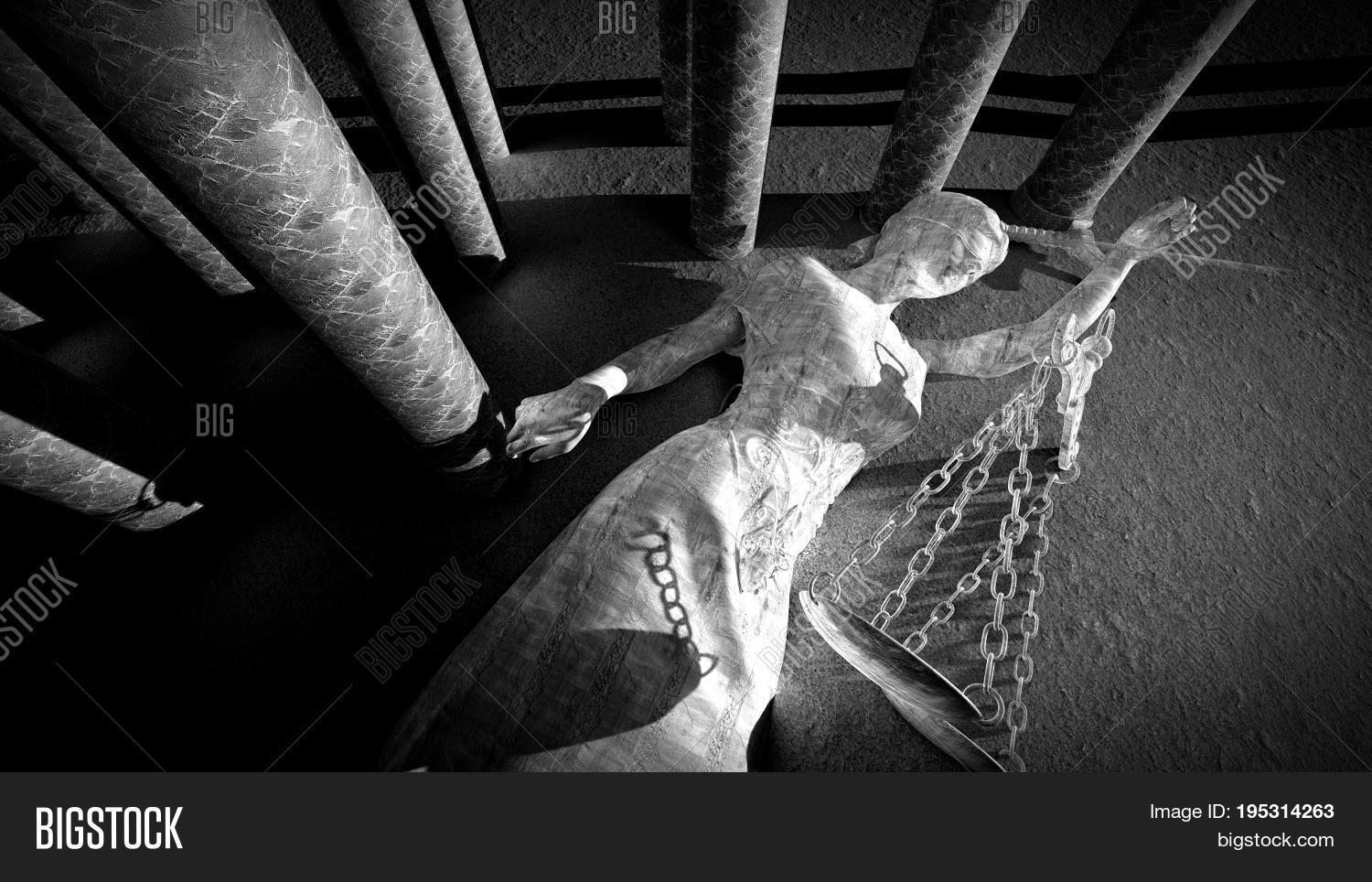 Broken Lady Justice 3d Image & Photo (Free Trial) | Bigstock