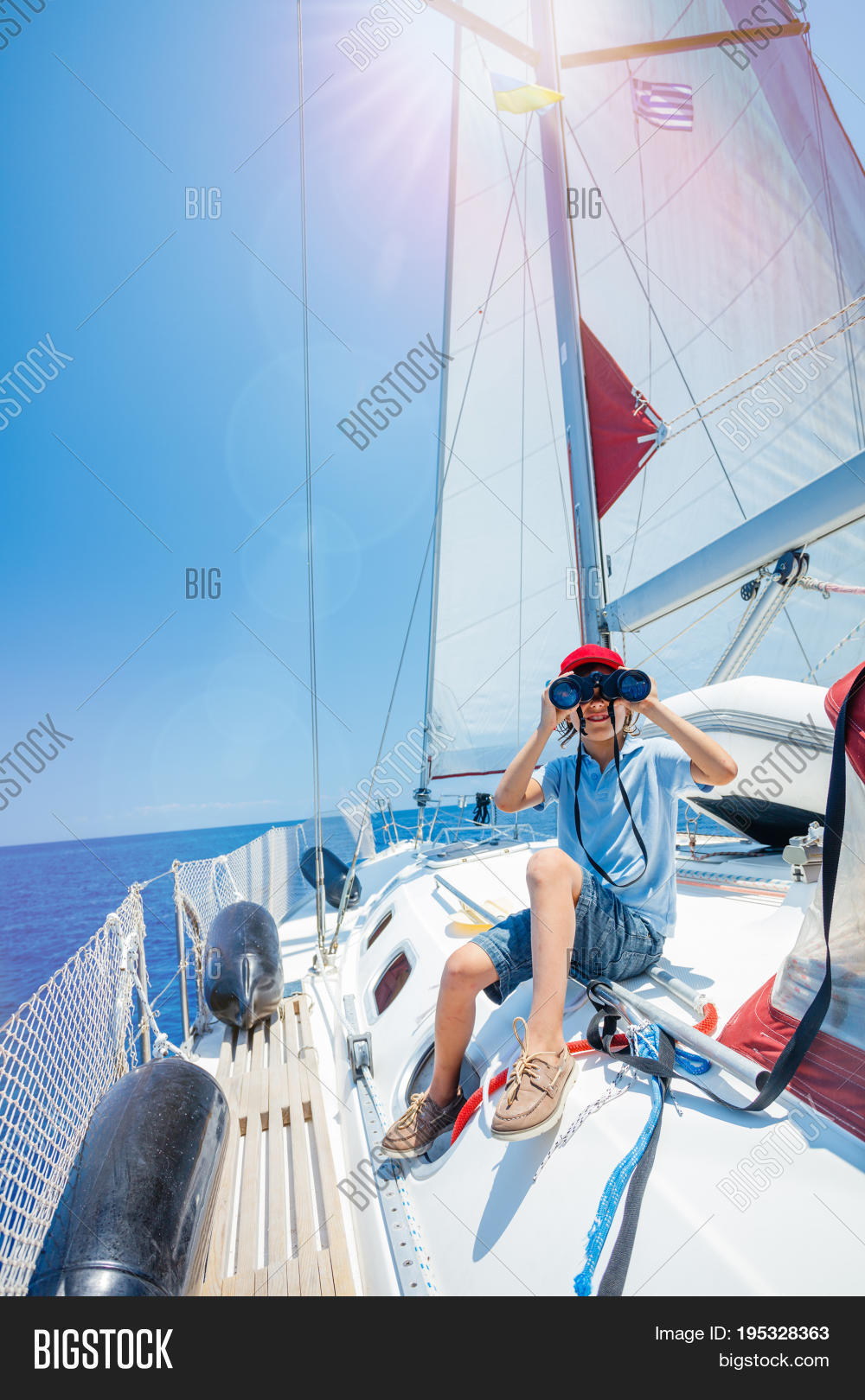Cute Boy Captain On Image & Photo (Free Trial) | Bigstock