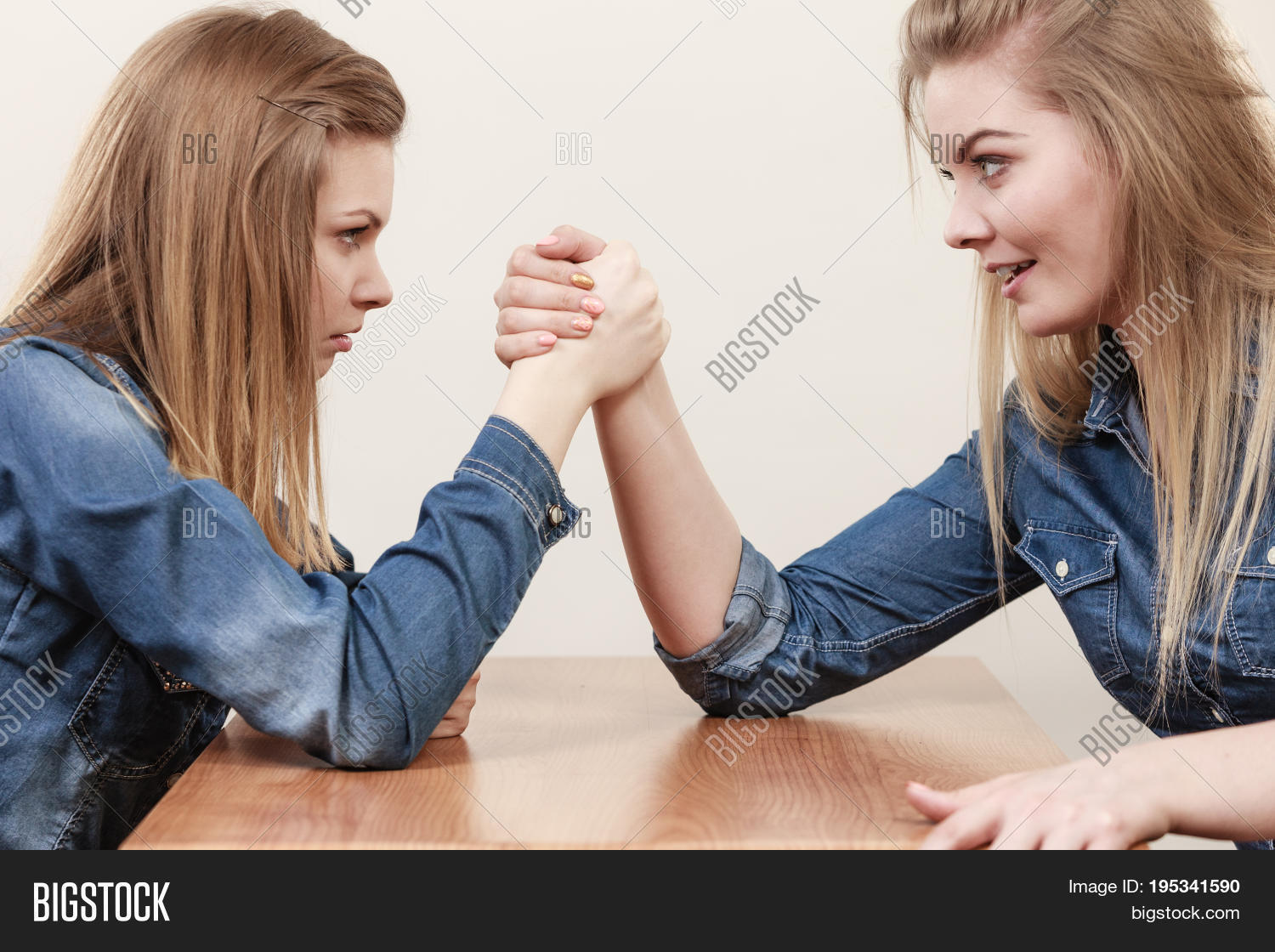 Two Women Having Arm Image & Photo (Free Trial) | Bigstock