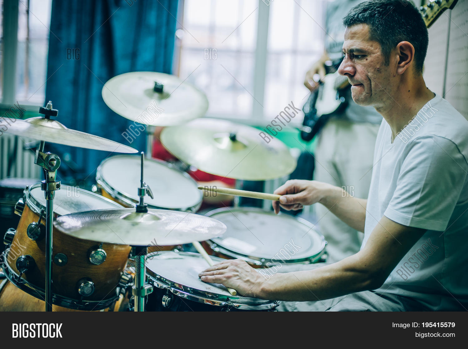 Behind Scene. Drummer Image & Photo (Free Trial) | Bigstock