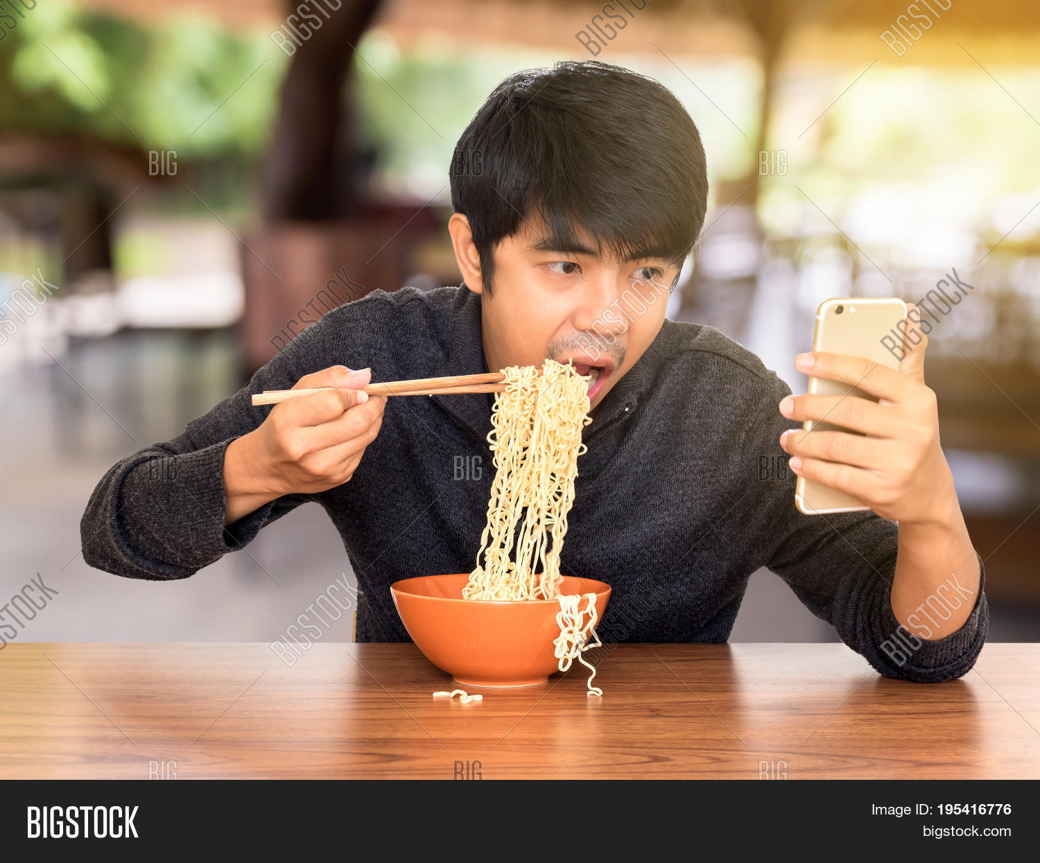 Man Eating Chinese Image & Photo (Free Trial) | Bigstock