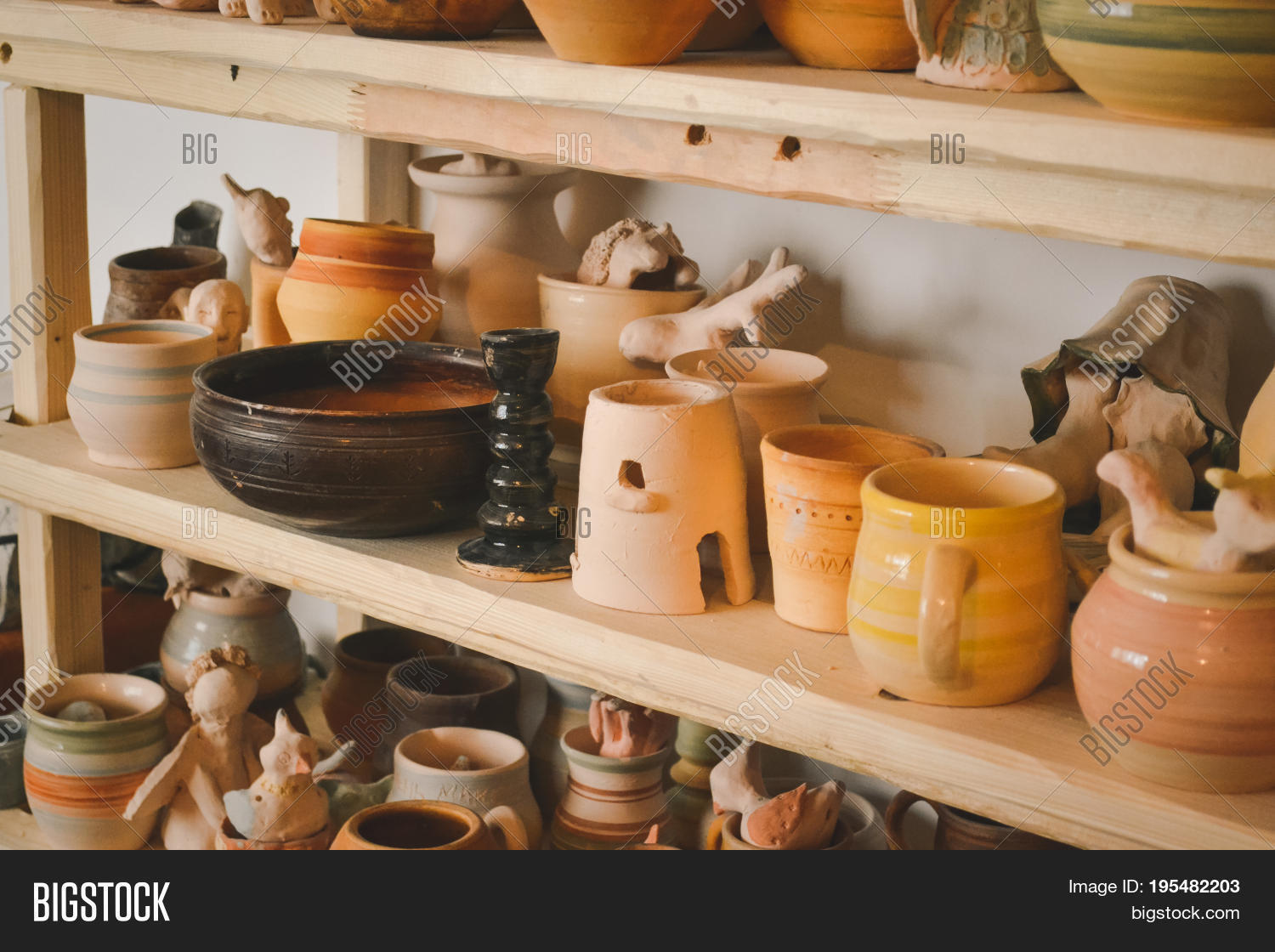 Wooden Racks Pottery Image & Photo (Free Trial) | Bigstock