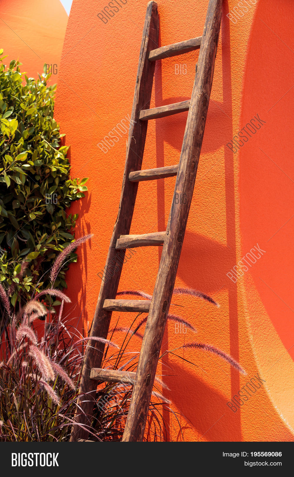 Rustic Wooden Ladder Image & Photo (Free Trial) | Bigstock