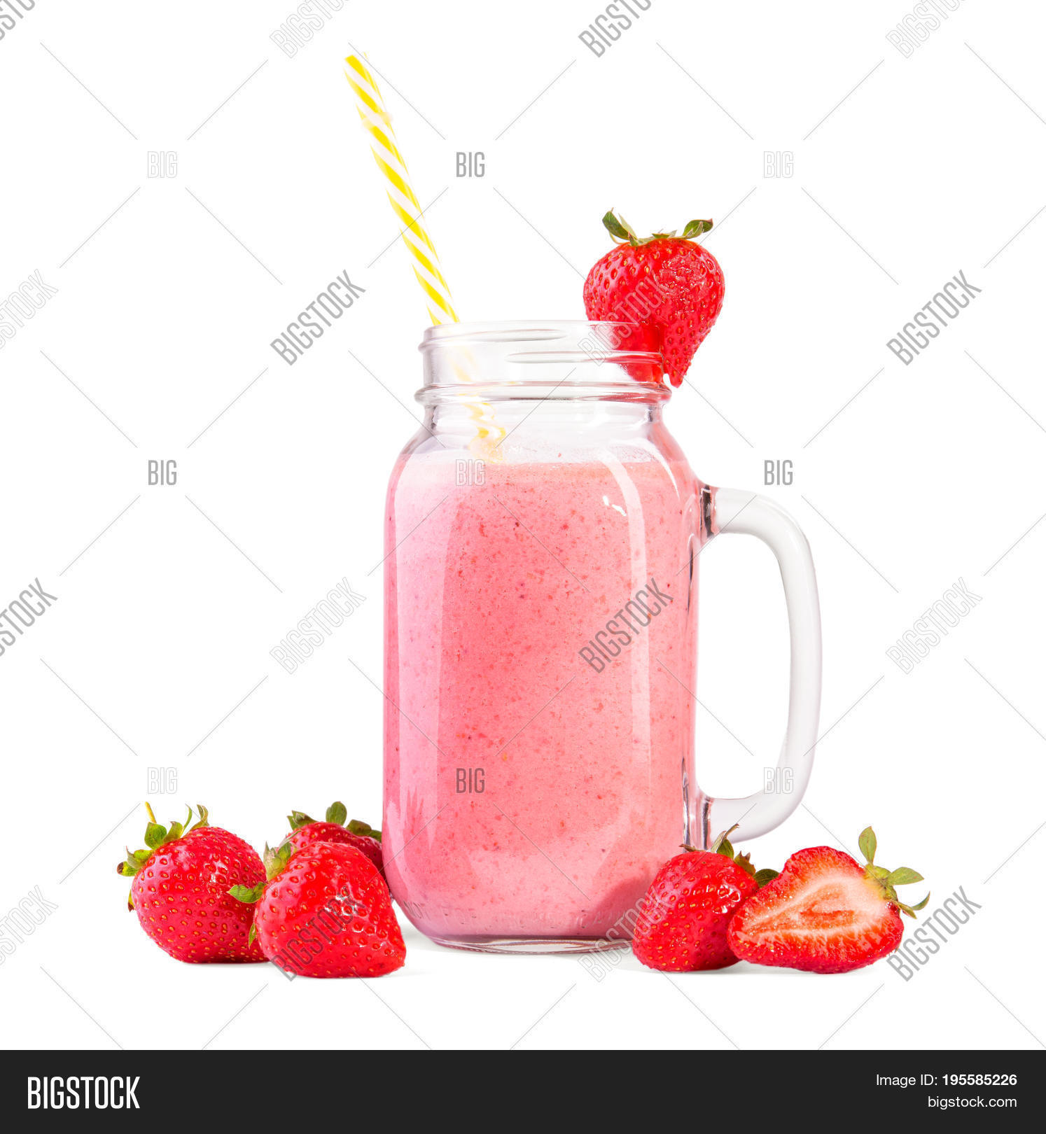 Mason Jar Milk Shake Image & Photo (Free Trial) | Bigstock