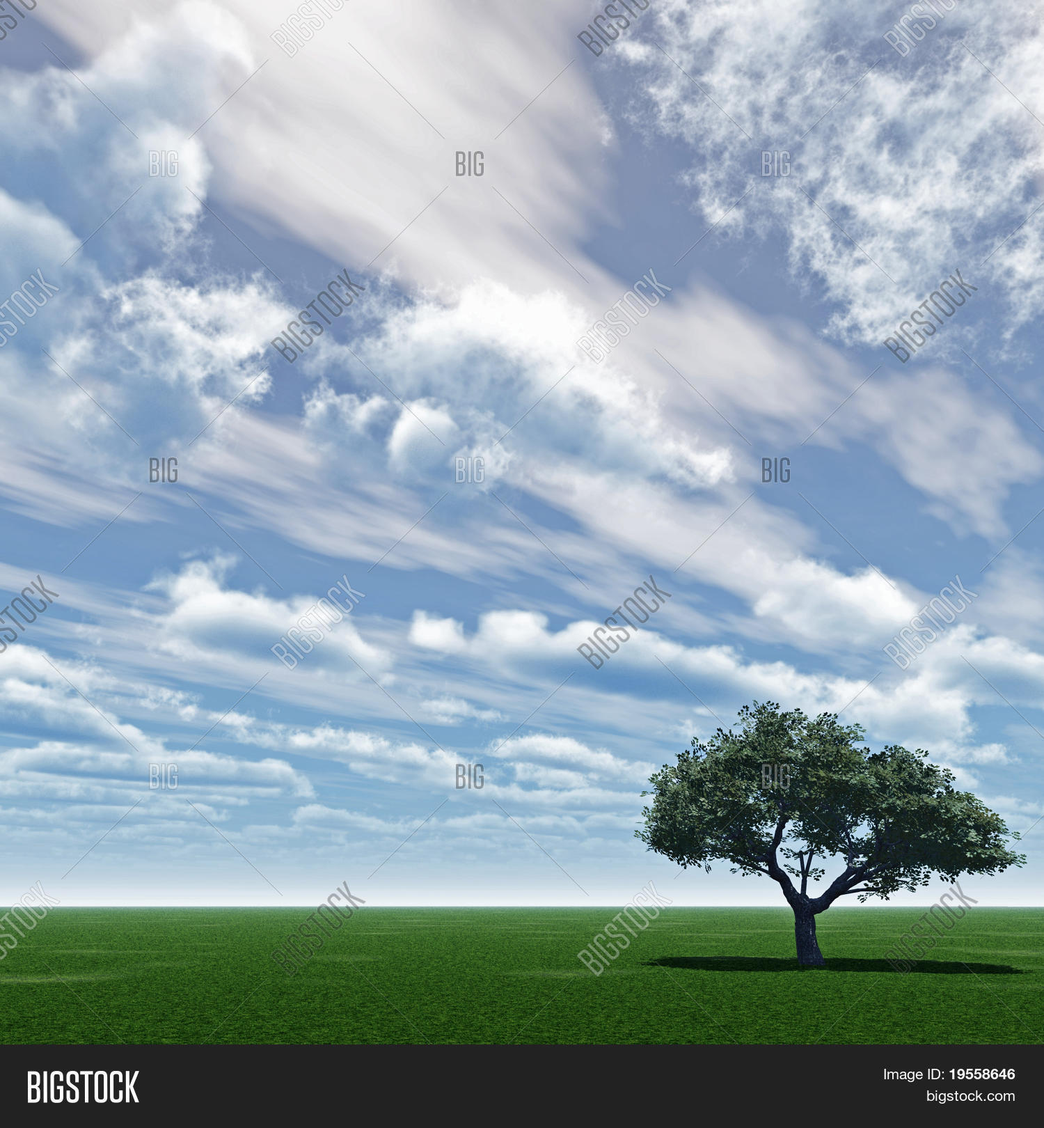 Alone Tree Beautiful Image & Photo (Free Trial) | Bigstock