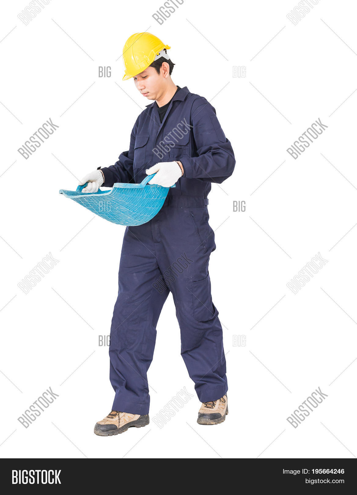 Young Worker Hold Hod Image & Photo (Free Trial) | Bigstock