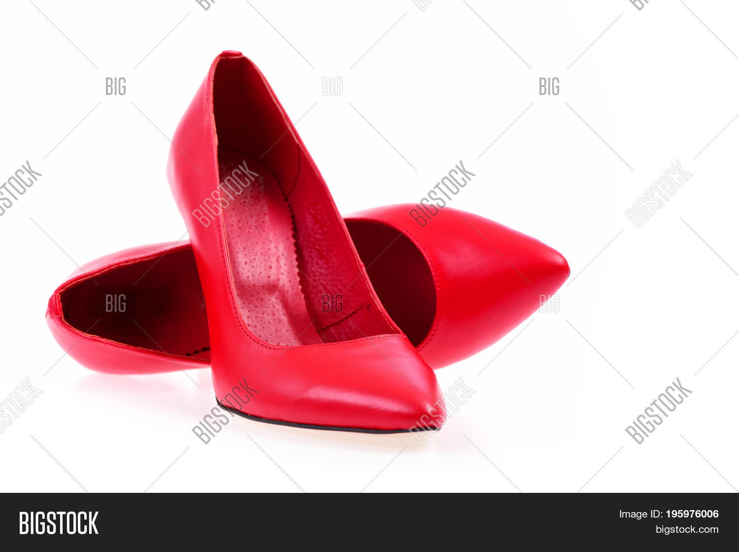Red Shoes Isolated On Image & Photo (Free Trial) | Bigstock