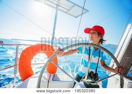 Cute Boy Captain On Image & Photo (Free Trial) | Bigstock