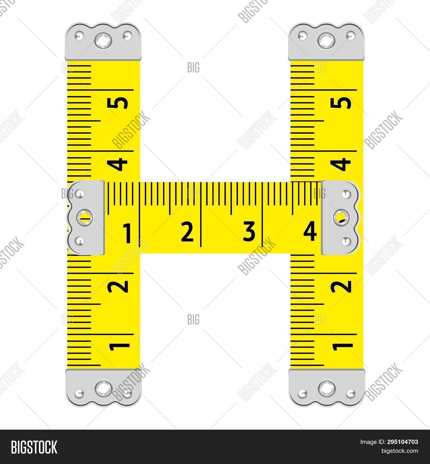 Letter H Ruler Icon. Image & Photo (Free Trial) | Bigstock