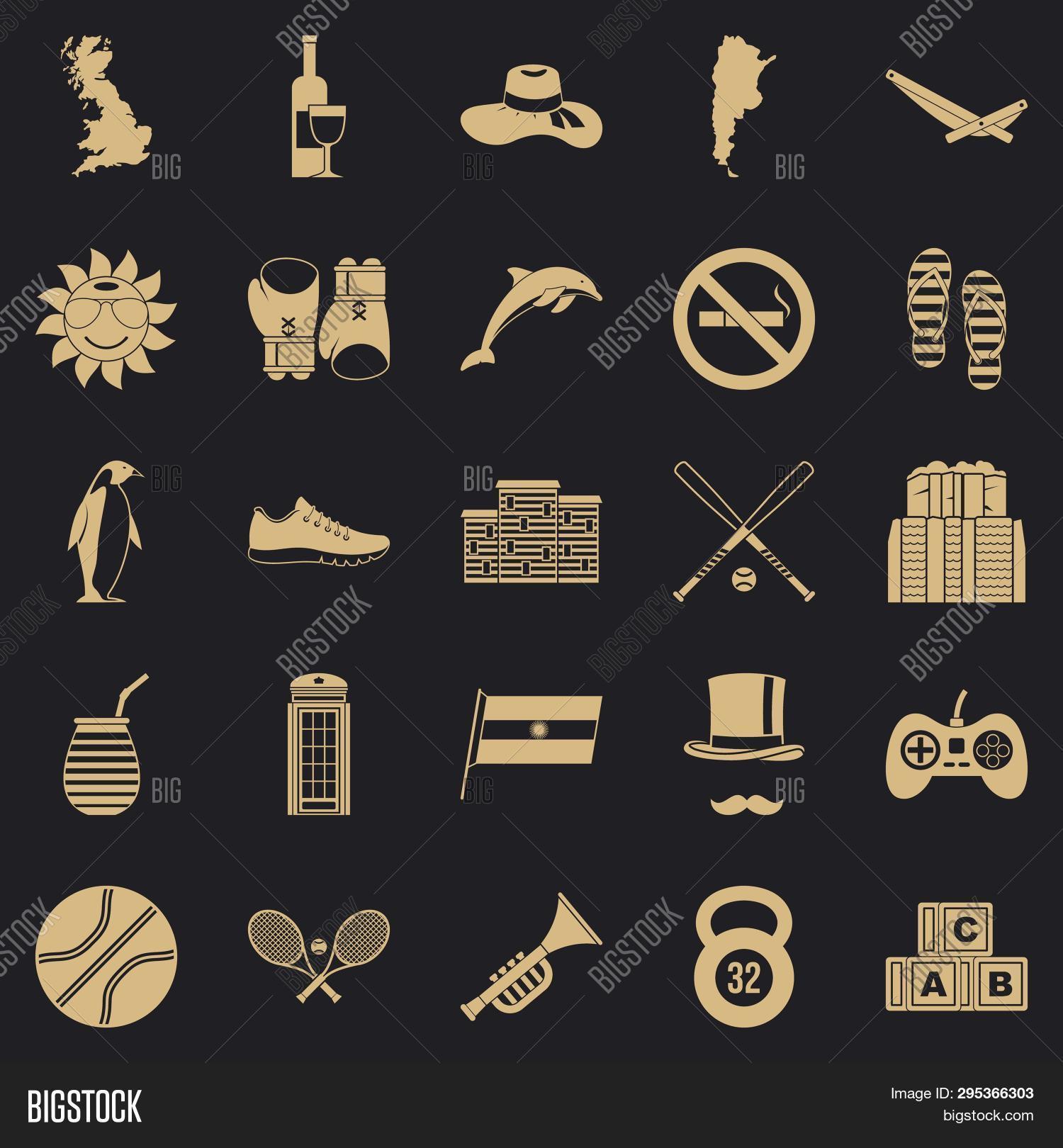Sport Games Icons Set Image & Photo (Free Trial) | Bigstock