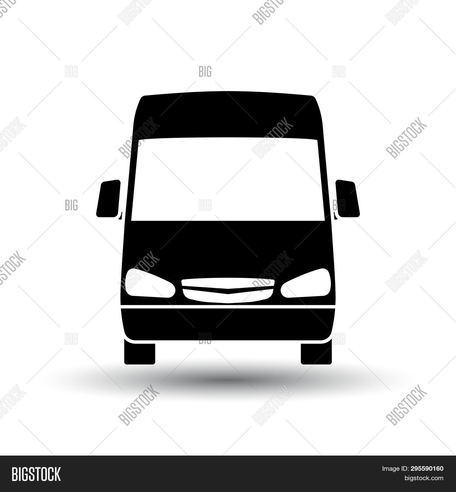 Van Icon Front View. Vector & Photo (Free Trial) | Bigstock