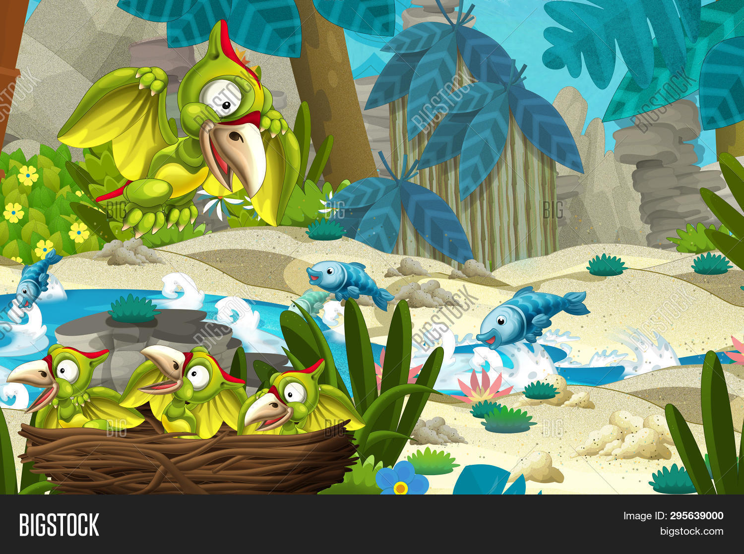 Cartoon Scene Jungle Image & Photo (Free Trial) | Bigstock