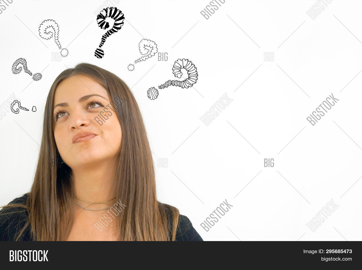 Question Marks Woman. Image & Photo (Free Trial) | Bigstock