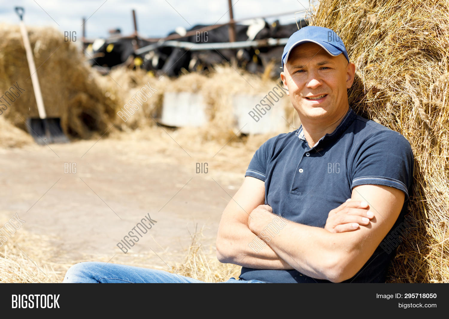 Farmer Working On Farm Image & Photo (Free Trial) | Bigstock