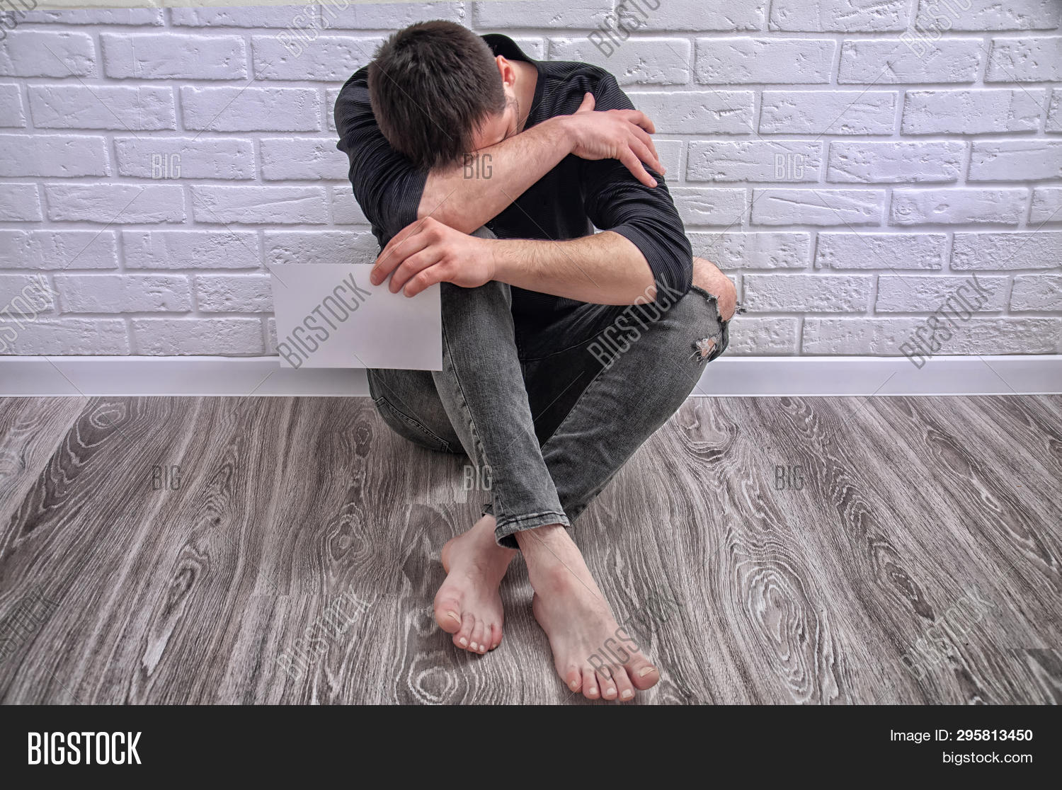 Sad Guy Holds Photo Image & Photo (Free Trial) | Bigstock