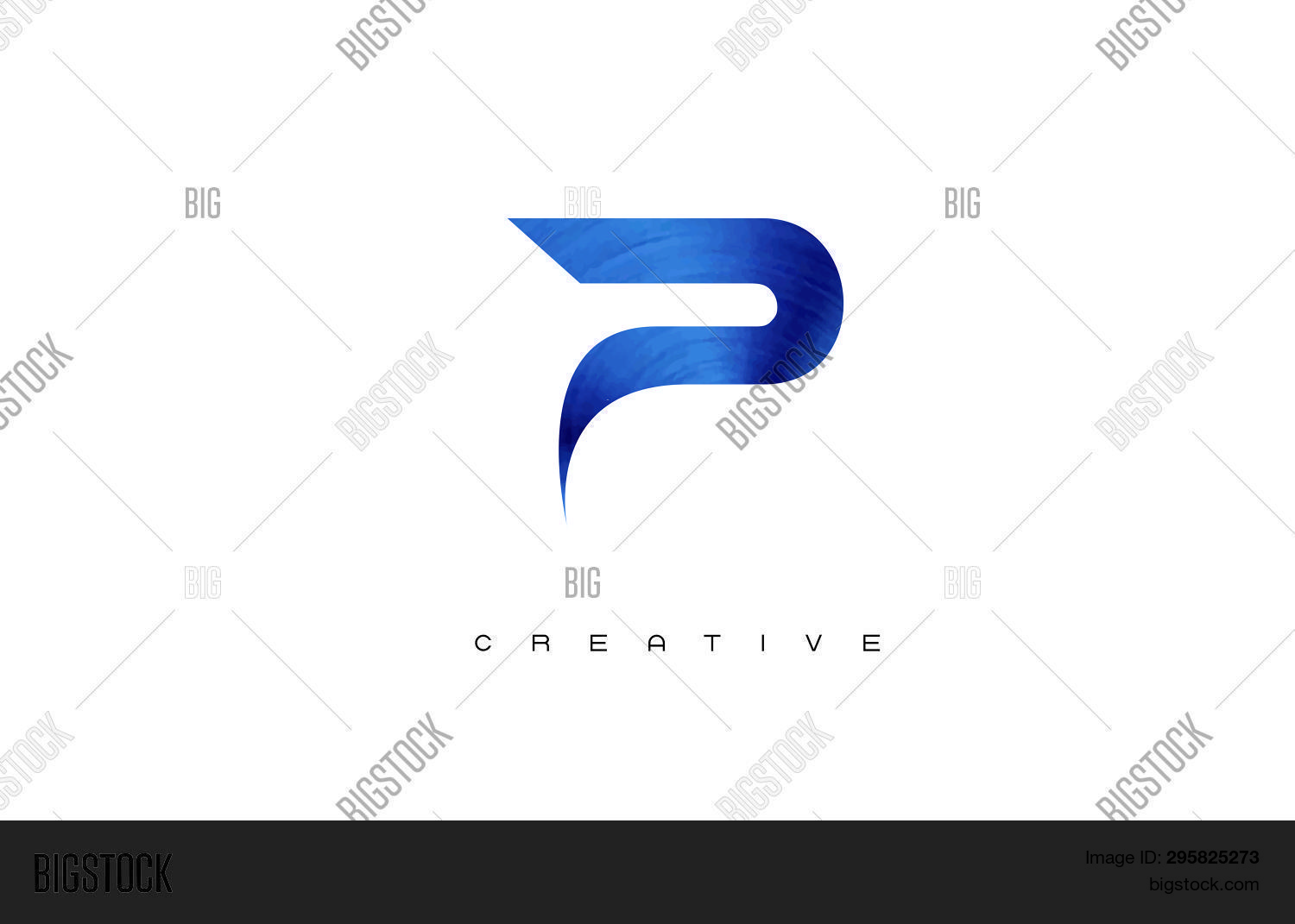 Blue Letter P Logo. P Vector & Photo (Free Trial) | Bigstock
