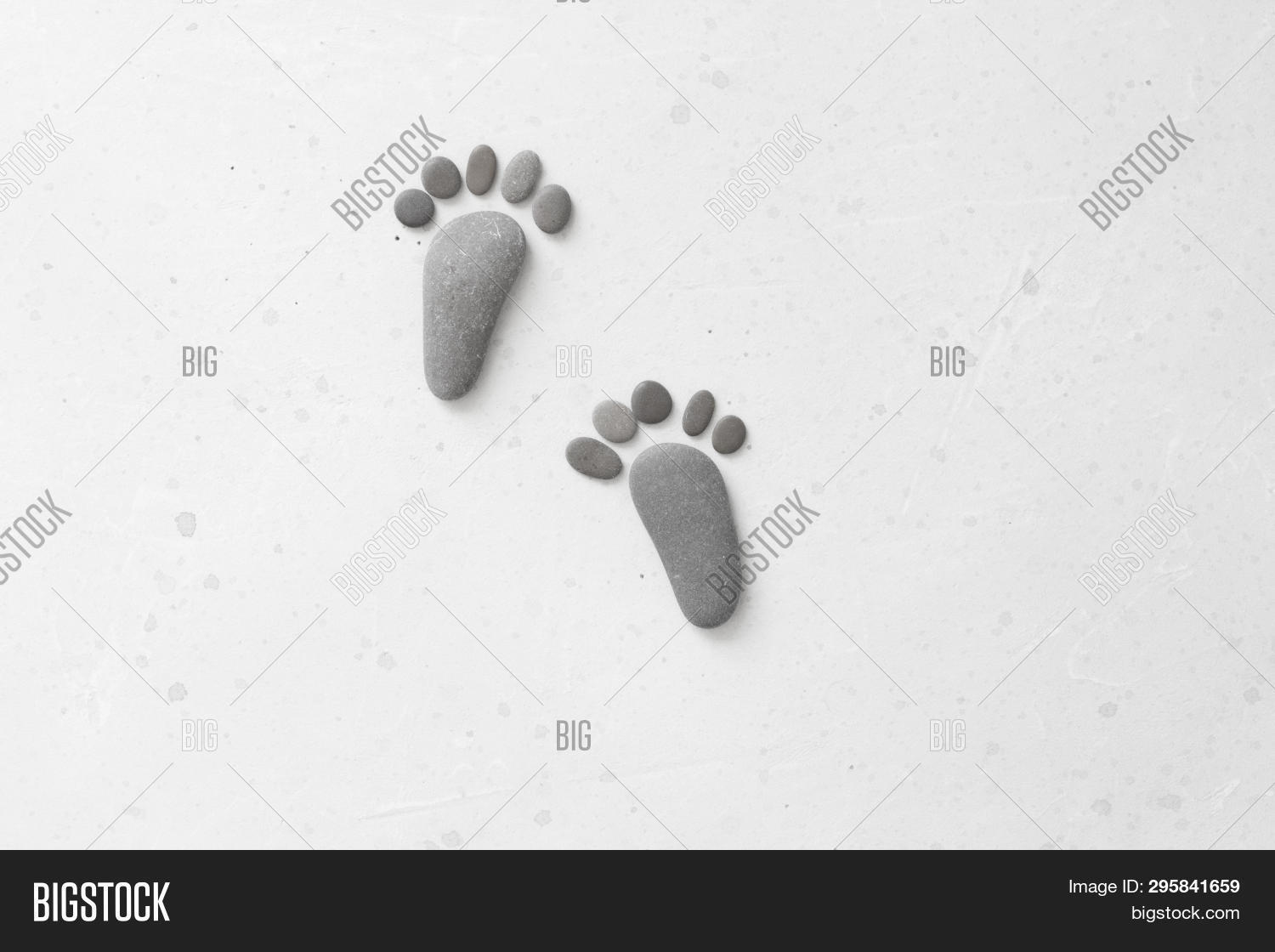 Footprints Made Stones Image & Photo (Free Trial) | Bigstock