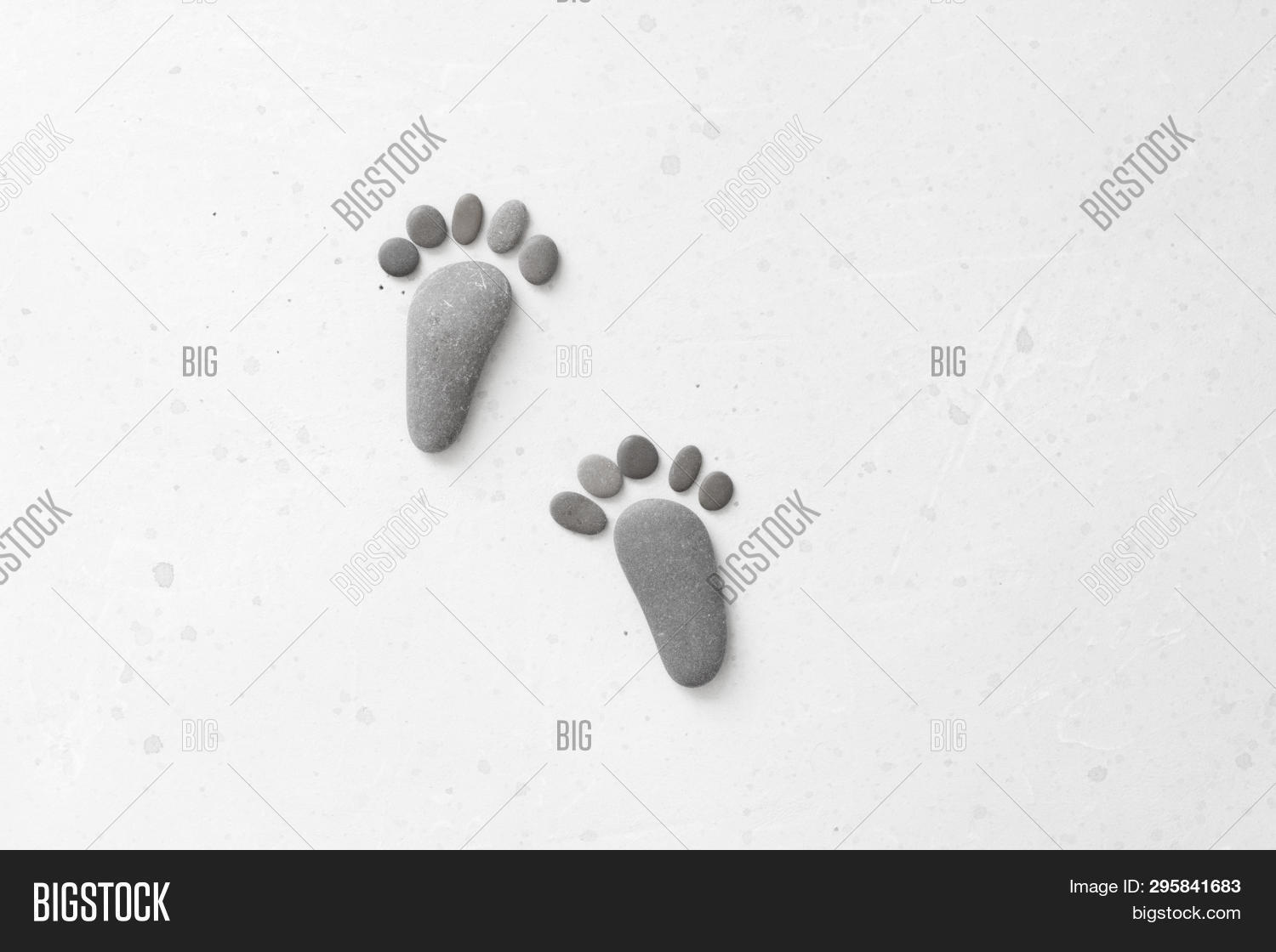 Footprints Made Stones Image & Photo (Free Trial) | Bigstock