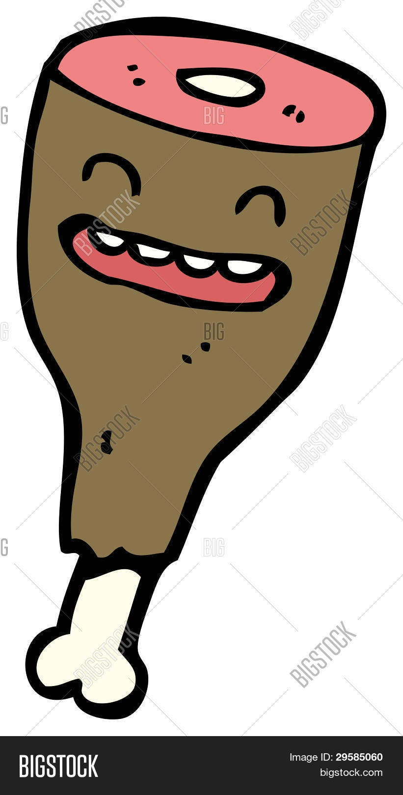 Happy Ham Cartoon ( Image & Photo (Free Trial) | Bigstock