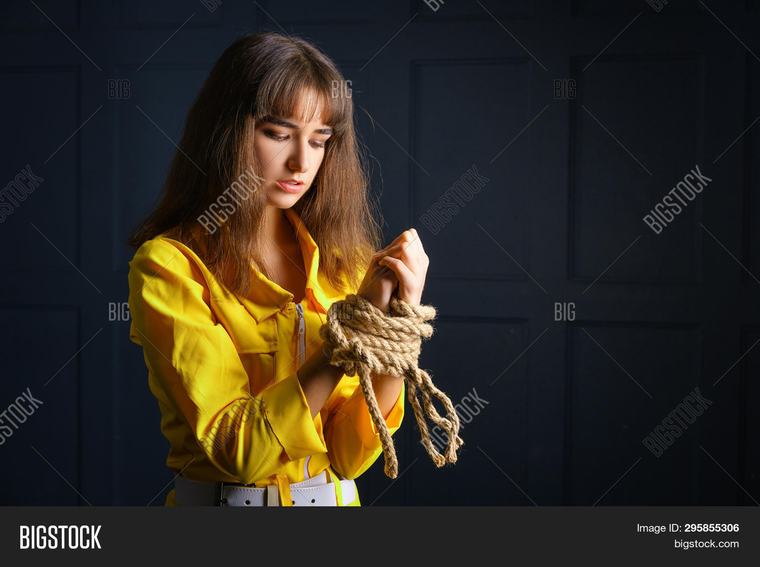 Tied Rope Young Woman Image & Photo (Free Trial) | Bigstock