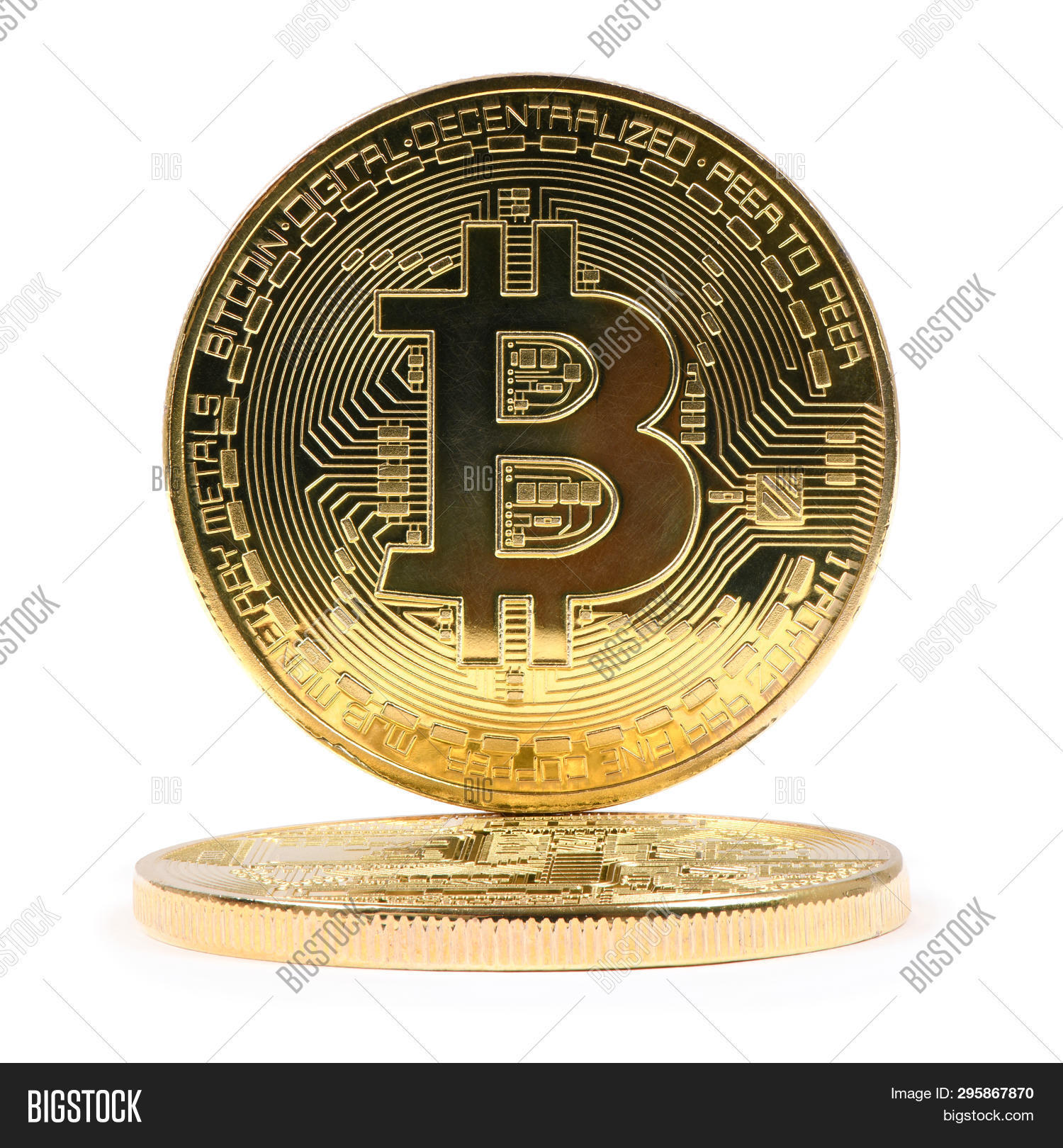 Golden Bitcoin Image & Photo (Free Trial) | Bigstock