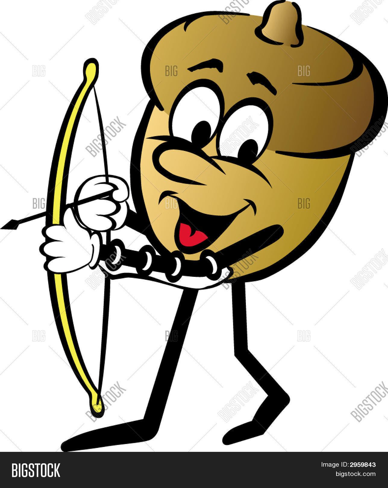 Cartoon Animated Acorn Image & Photo (Free Trial) | Bigstock