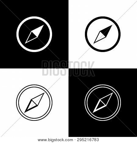Set Wind Rose Icons Vector & Photo (Free Trial) | Bigstock