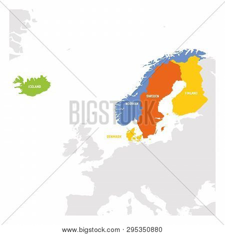 North Europe Region. Vector & Photo (Free Trial) | Bigstock