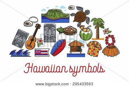 Hawaiian Symbols Vector & Photo (Free Trial) | Bigstock