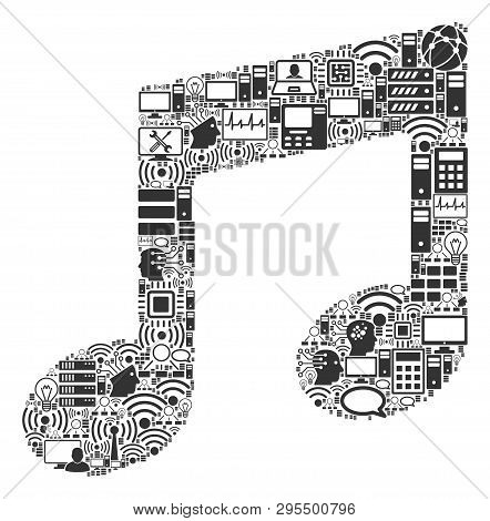 Music Notes Mosaic Vector & Photo (Free Trial) | Bigstock