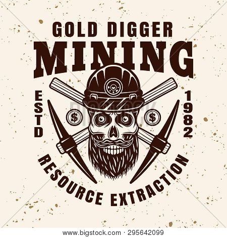 Gold Digger Bearded Vector & Photo (Free Trial) | Bigstock