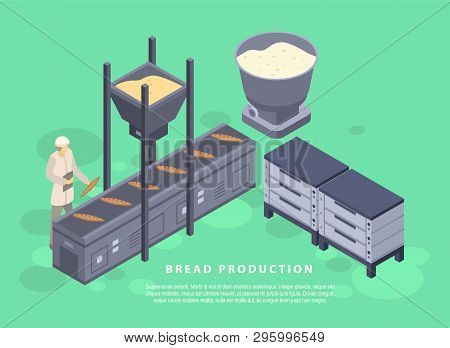 Bread Production Vector & Photo (Free Trial) | Bigstock