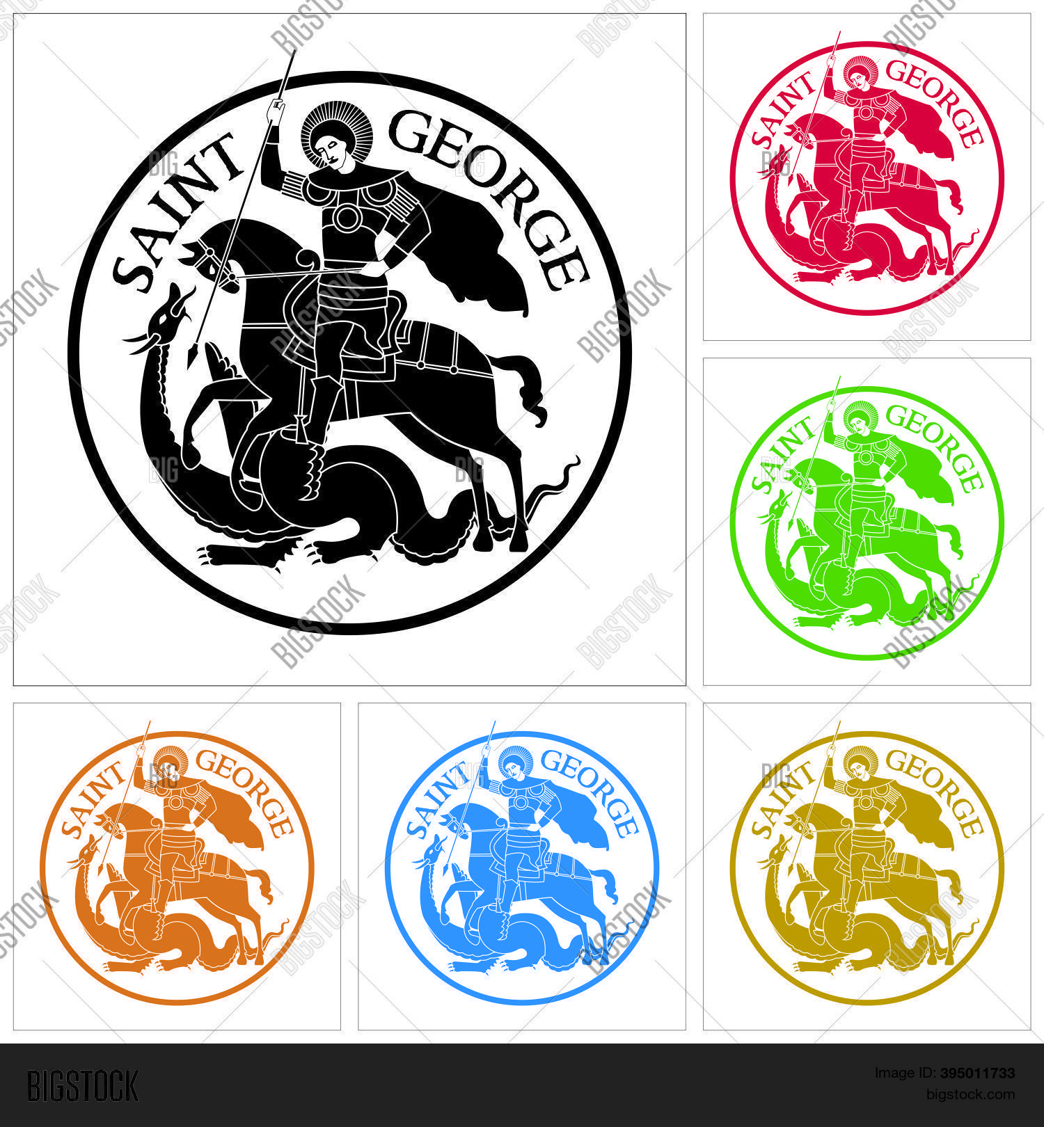 Set Colorful Drawings Vector & Photo (Free Trial) | Bigstock