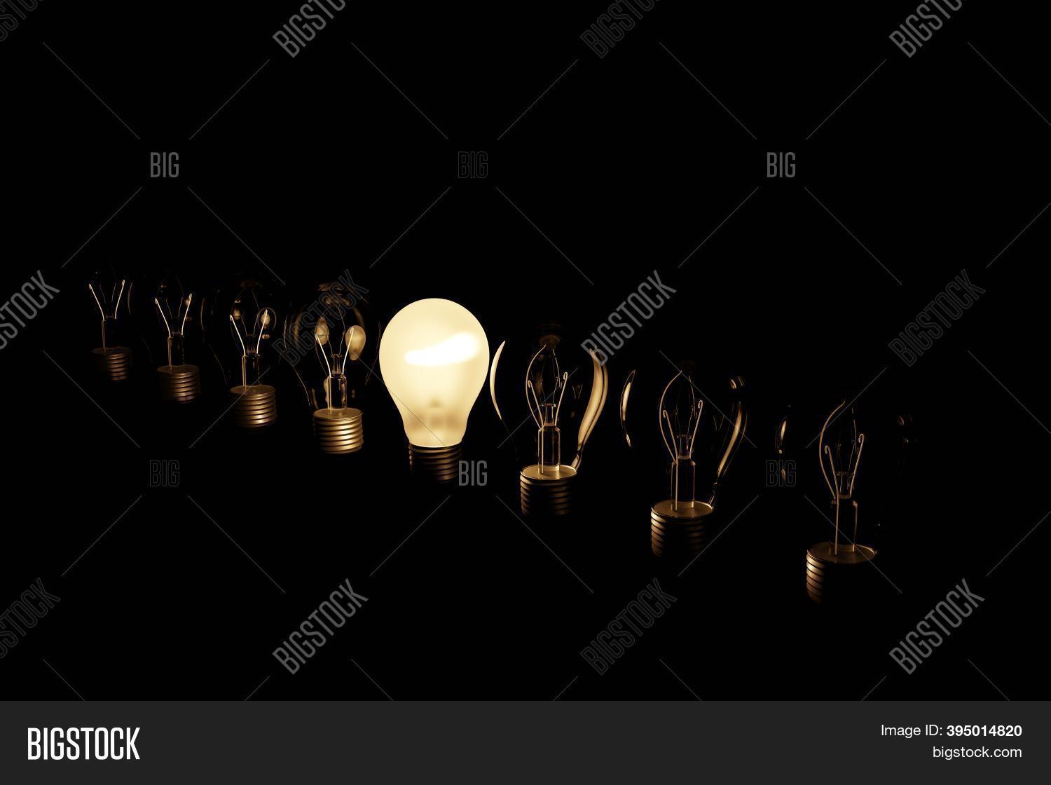 Line Light Bulbs Image & Photo (Free Trial) | Bigstock