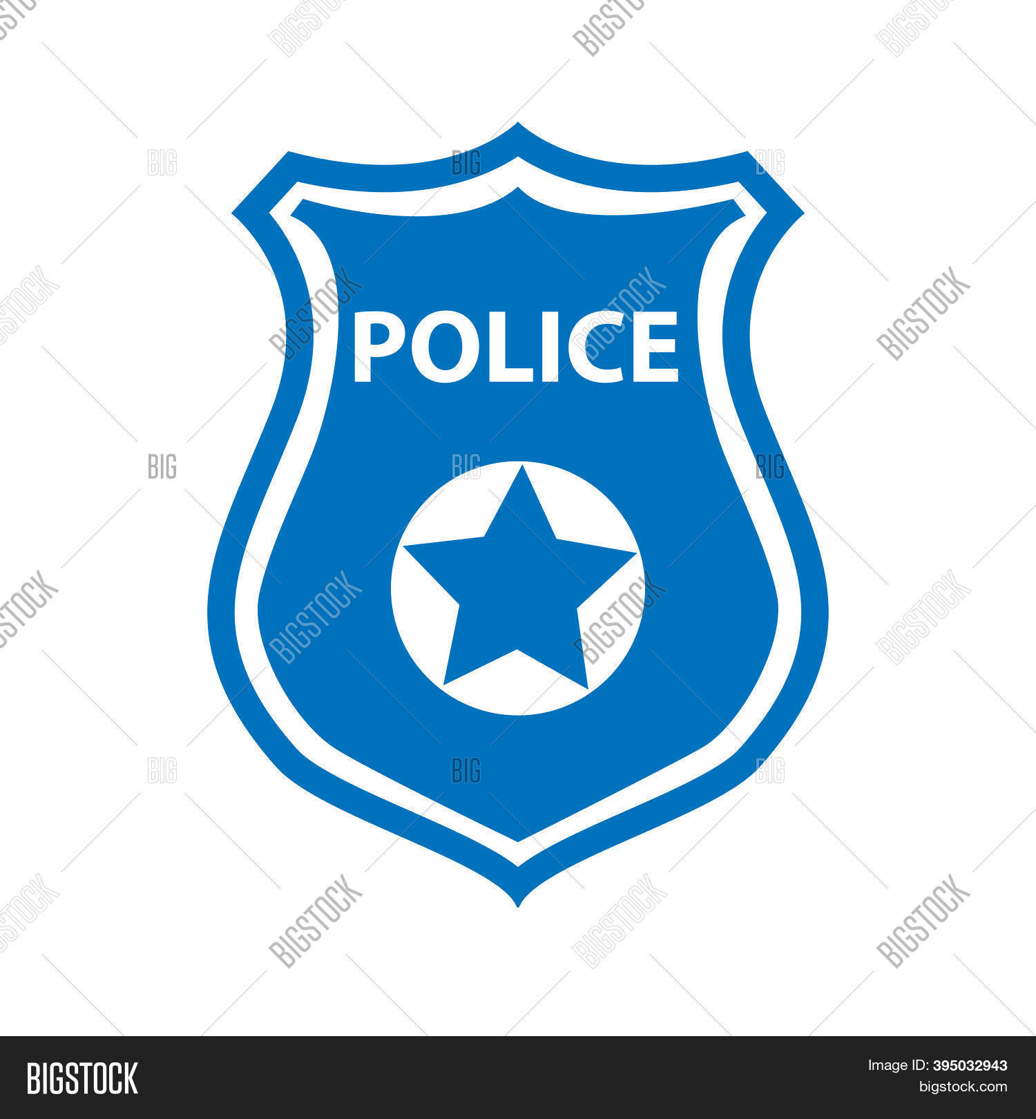 Police Badge Icon On Image & Photo (Free Trial) | Bigstock
