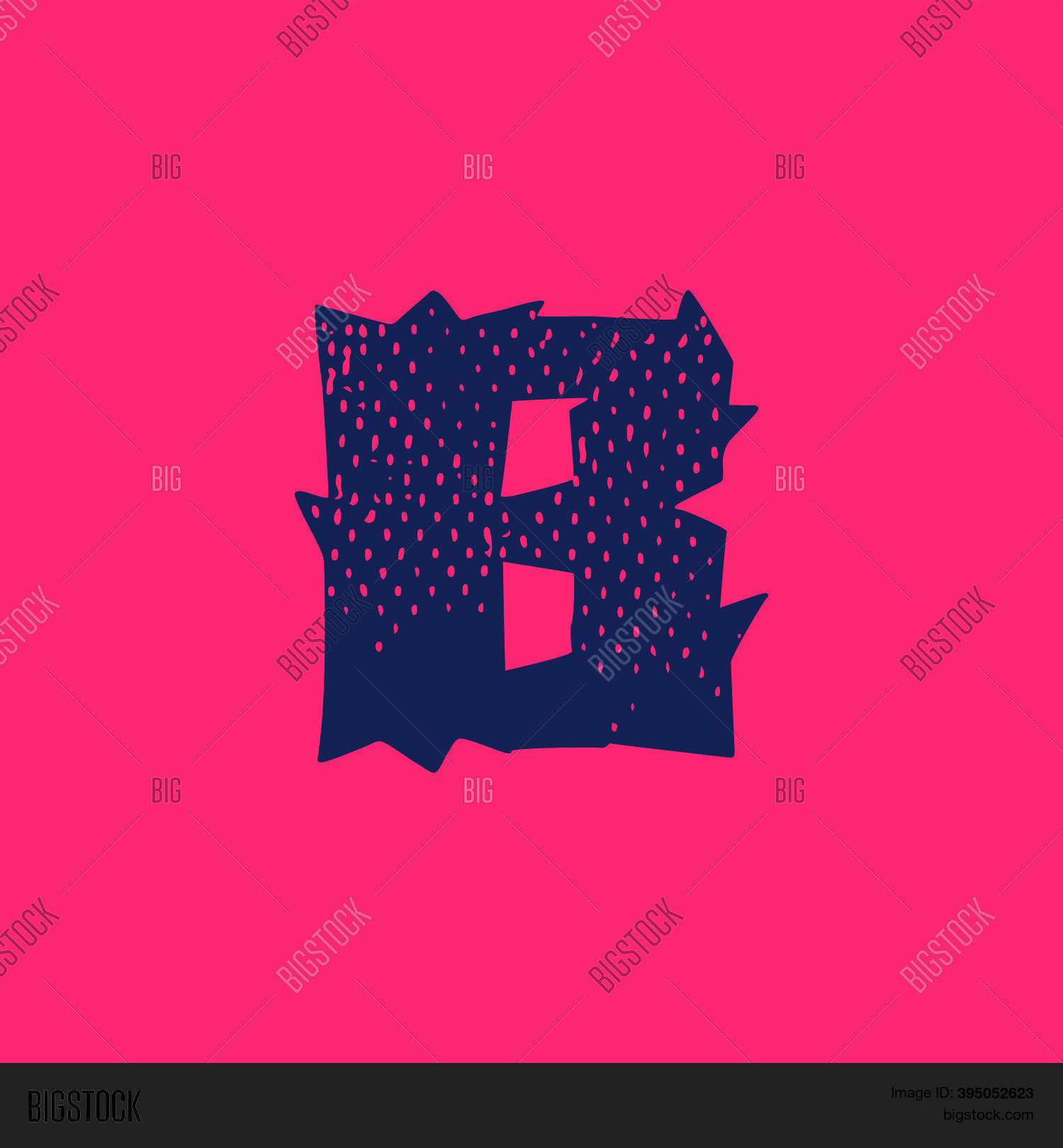 B Letter Logo Horror Vector & Photo (Free Trial) | Bigstock