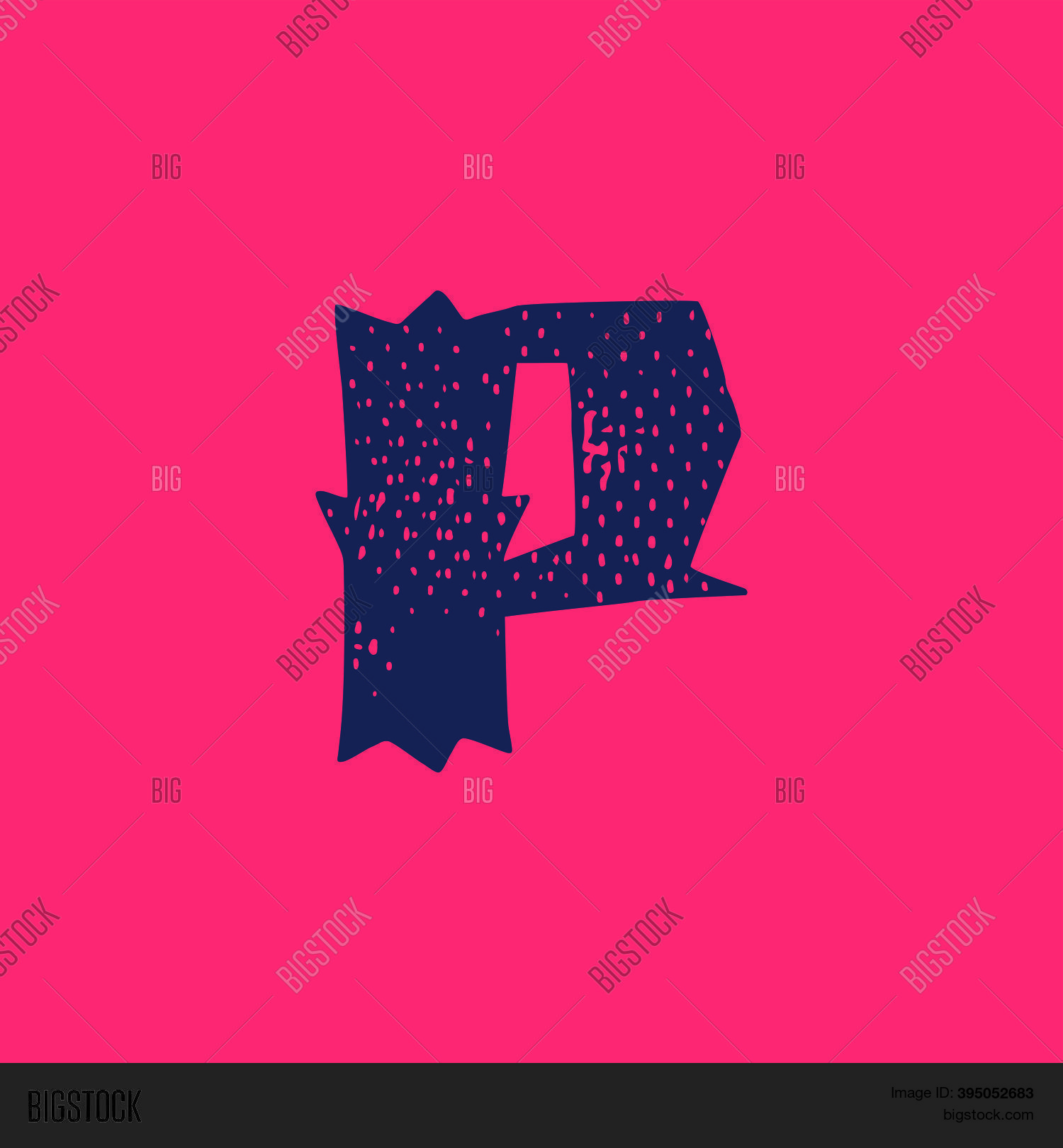 P Letter Logo Horror Vector & Photo (Free Trial) | Bigstock
