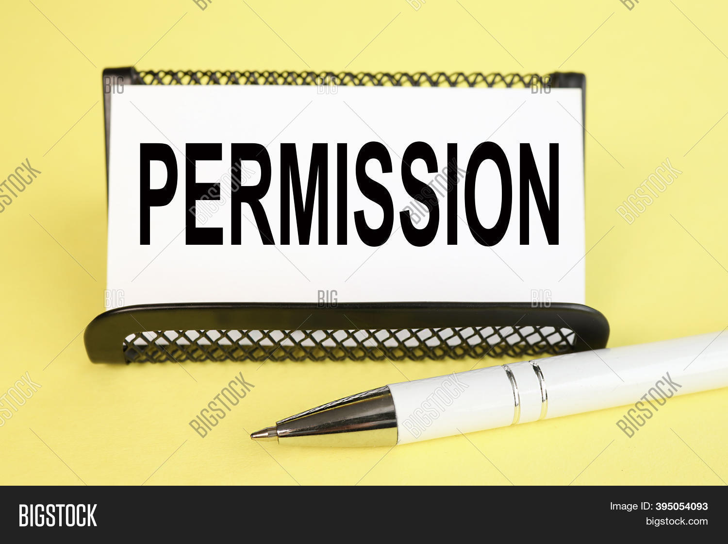 Permission, Text On Image & Photo (Free Trial) | Bigstock