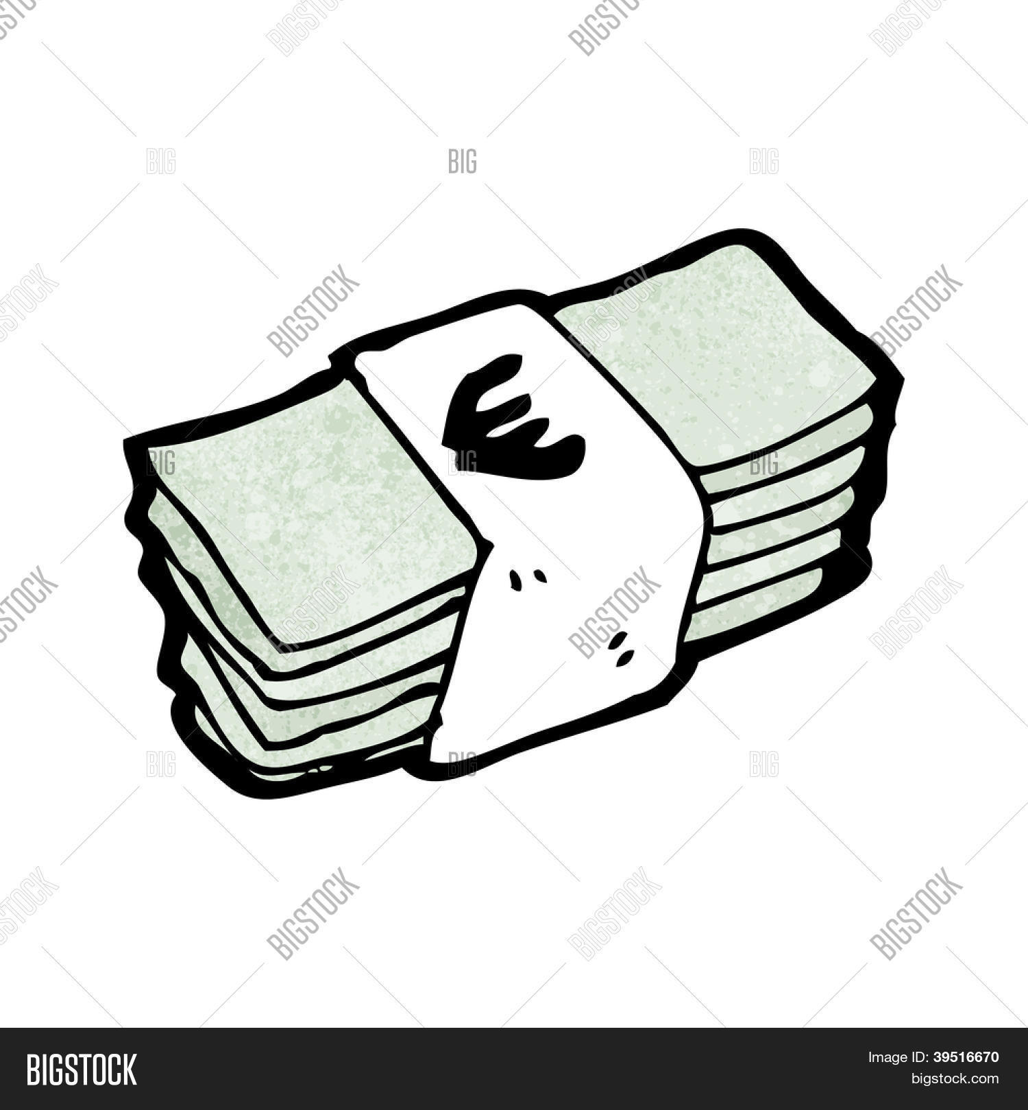 Cartoon Stack Money Vector & Photo (Free Trial) | Bigstock