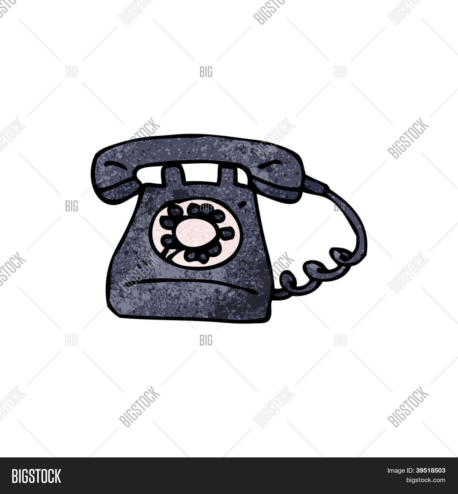 Cartoon Telephone Vector & Photo (Free Trial) | Bigstock
