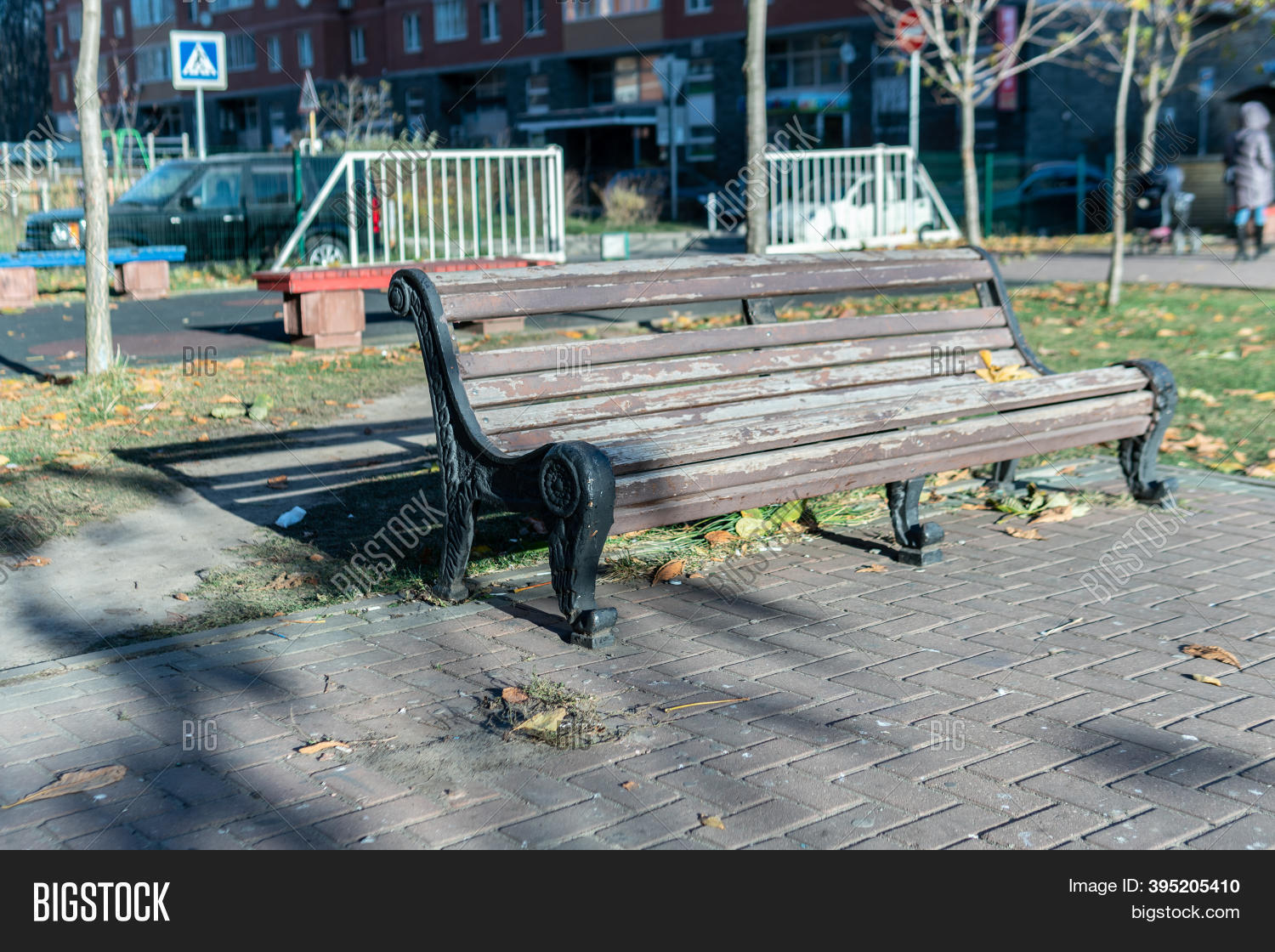 Bench Shade Wooden Image & Photo (Free Trial) | Bigstock