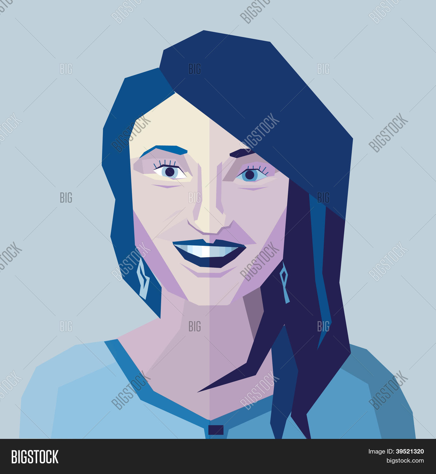 Geometric Portrait Vector & Photo (Free Trial) | Bigstock