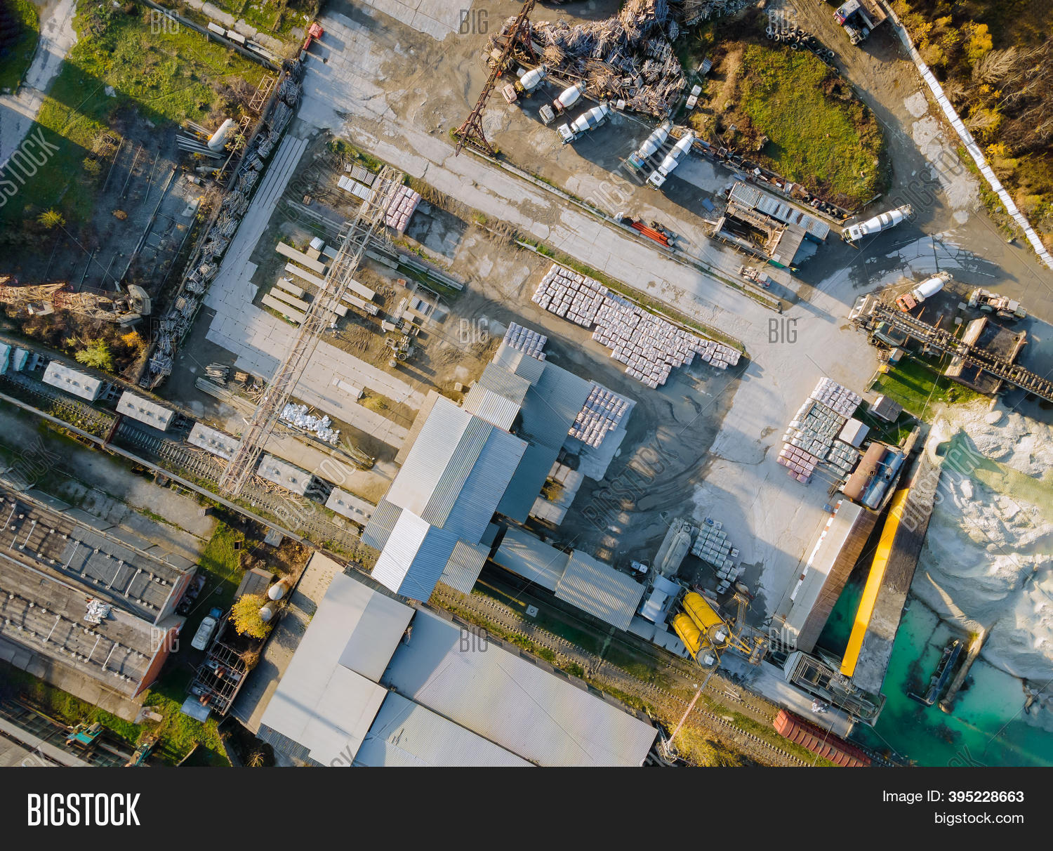 Aerial View On Factory Image & Photo (Free Trial) | Bigstock