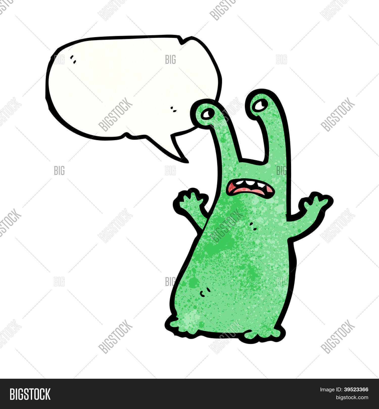 Cartoon Slug Monster Vector & Photo (Free Trial) | Bigstock