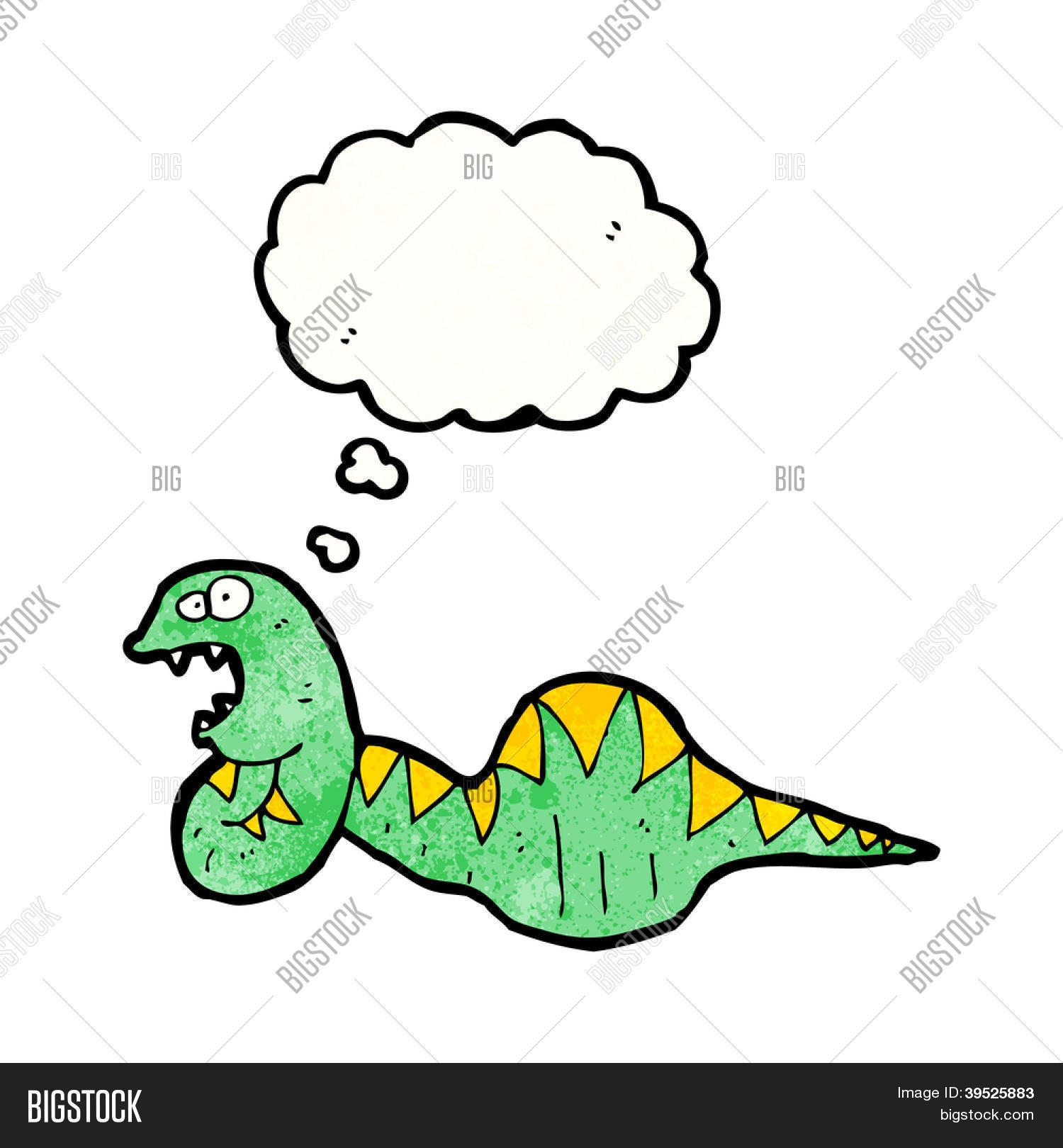 Cartoon Snake Fat Vector & Photo (Free Trial) | Bigstock